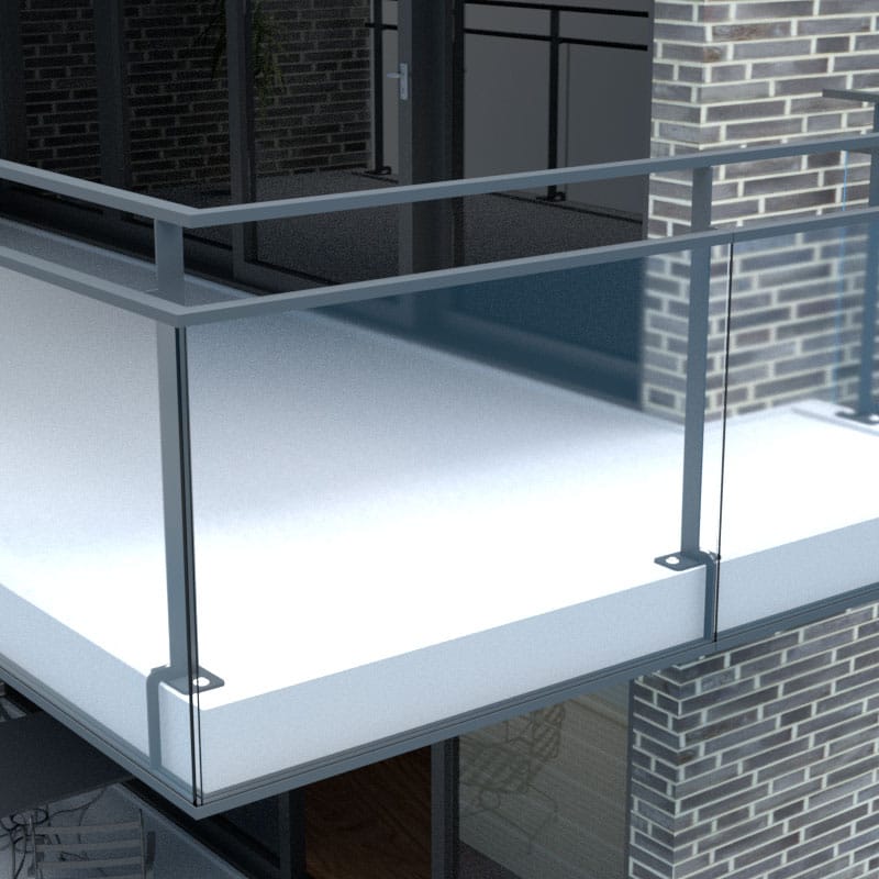 Glasbalustrade GB-VHVV-A-HA - Straatman Building Smart Connections